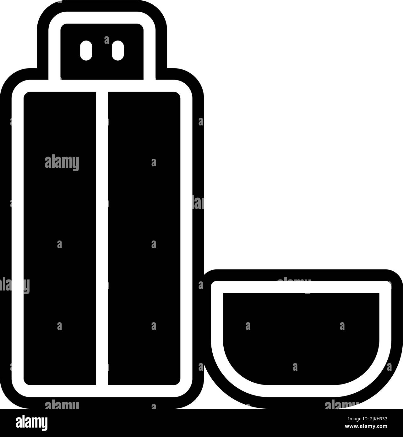 Usb Icon Black Vector Illustration Stock Vector Image And Art Alamy