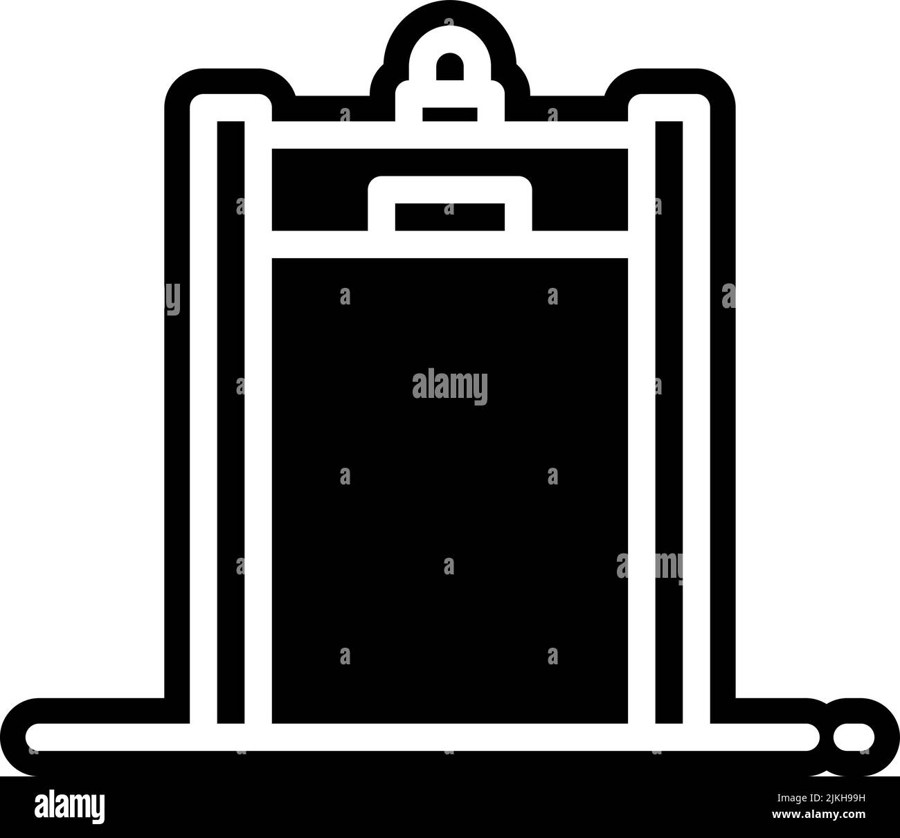 security gate icon black vector illustration Stock Vector Image & Art ...