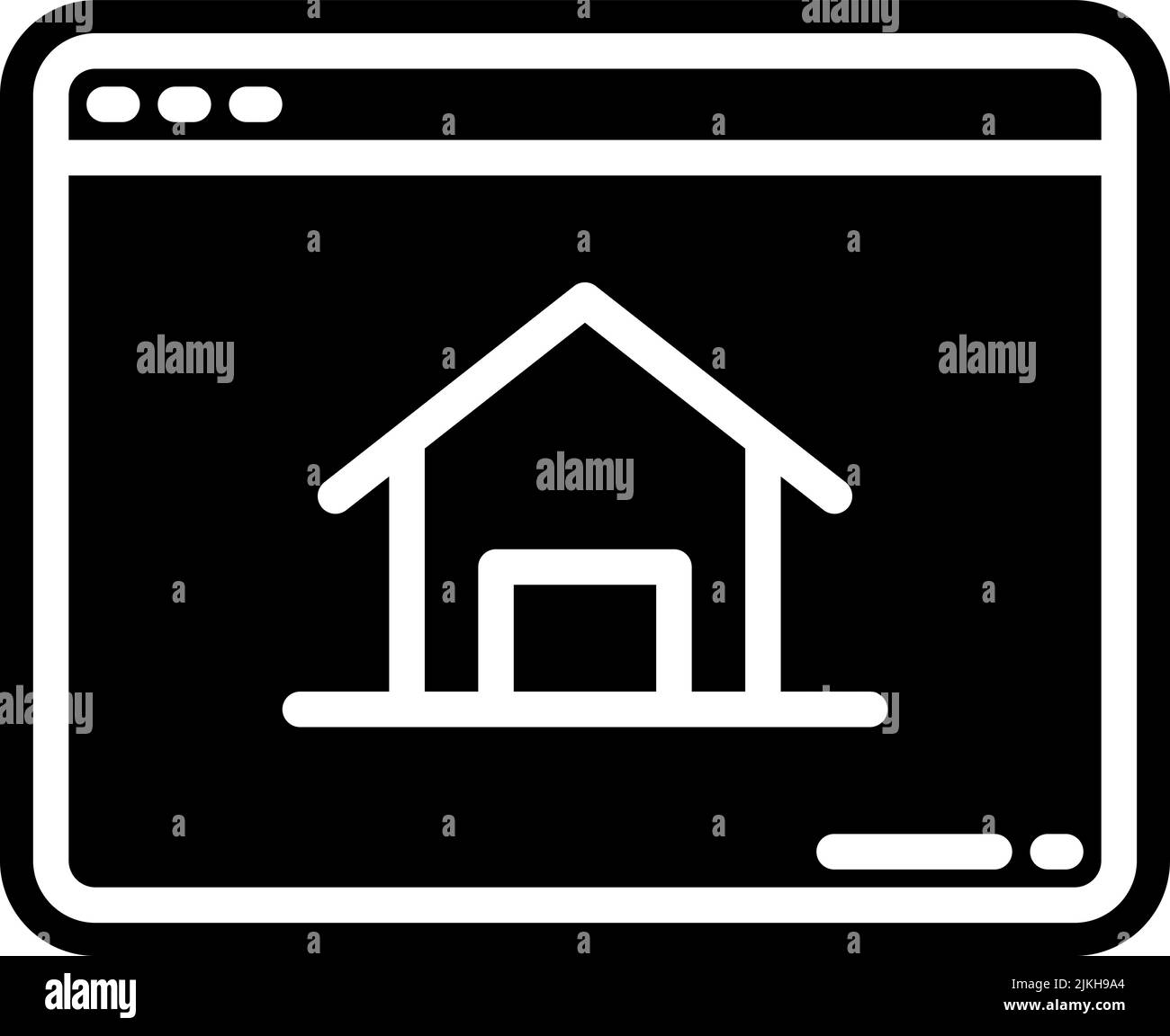 homepage icon black vector illustration Stock Vector Image & Art - Alamy