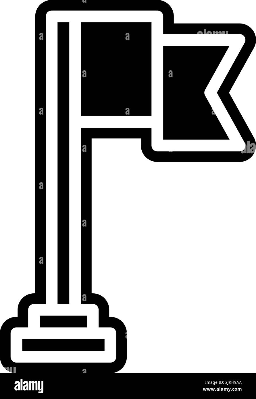 flag icon black vector illustration Stock Vector Image & Art - Alamy