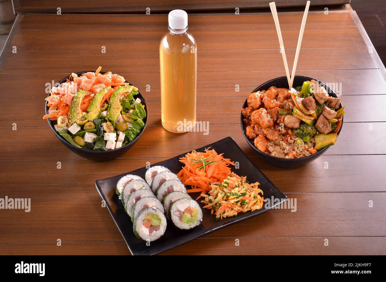 A traditional Japanese food served on a plate at a restaurant Stock ...