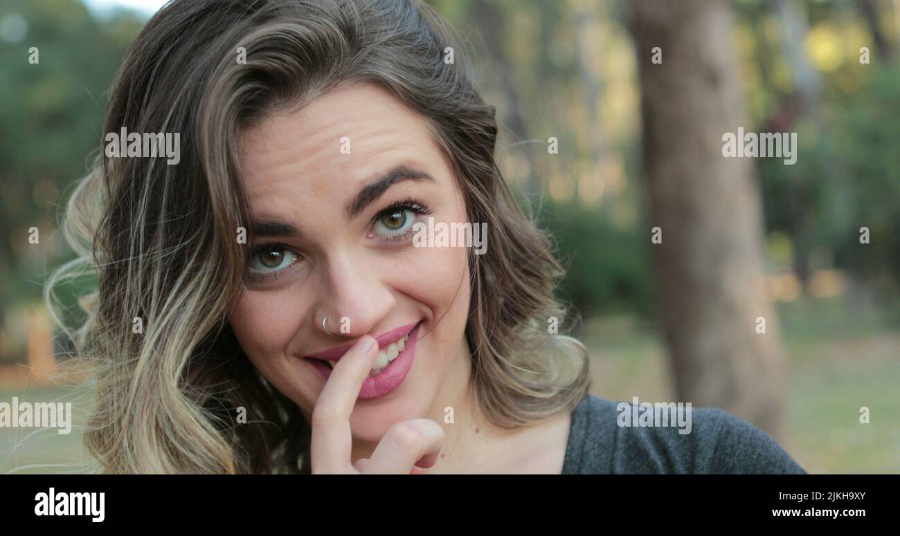 Authentic Girl Scratches Nose Stock Photo Alamy authentic-girl-scratches-nose-stock-photo-alamy