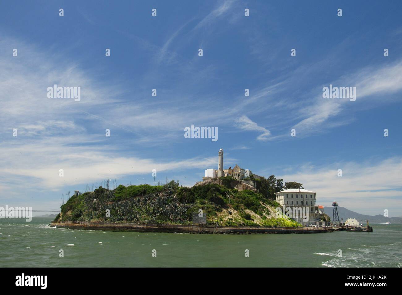 The Alcatraz Island in San Francisco Bay, California, United States ...