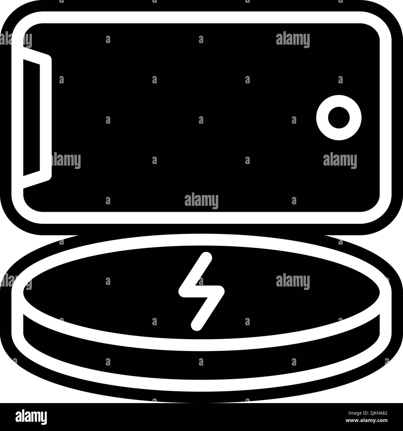 fast charge icon black vector illustration Stock Vector Image & Art - Alamy