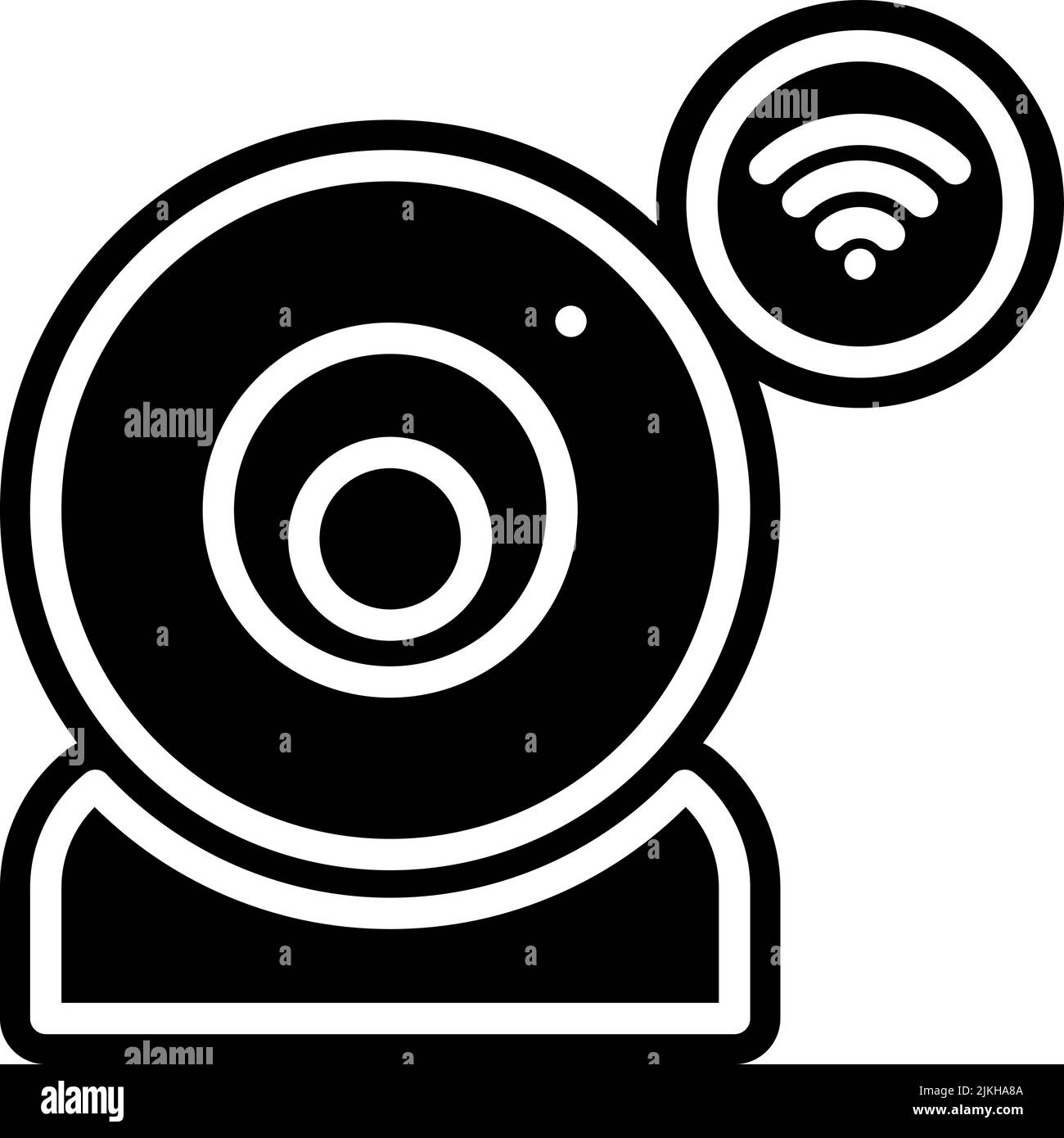 cctv icon black vector illustration Stock Vector Image & Art - Alamy