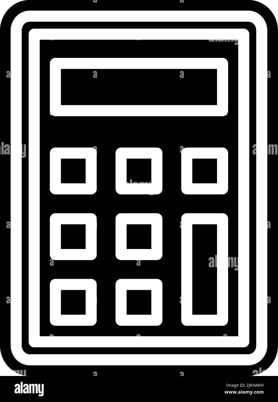calculator icon black vector illustration Stock Vector Image & Art - Alamy