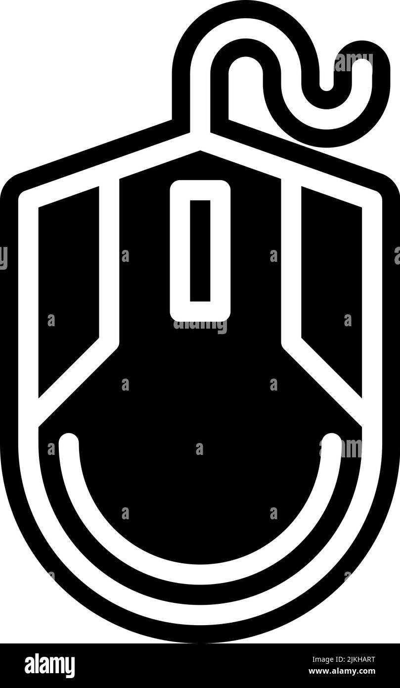 mouse icon black vector illustration Stock Vector Image & Art - Alamy