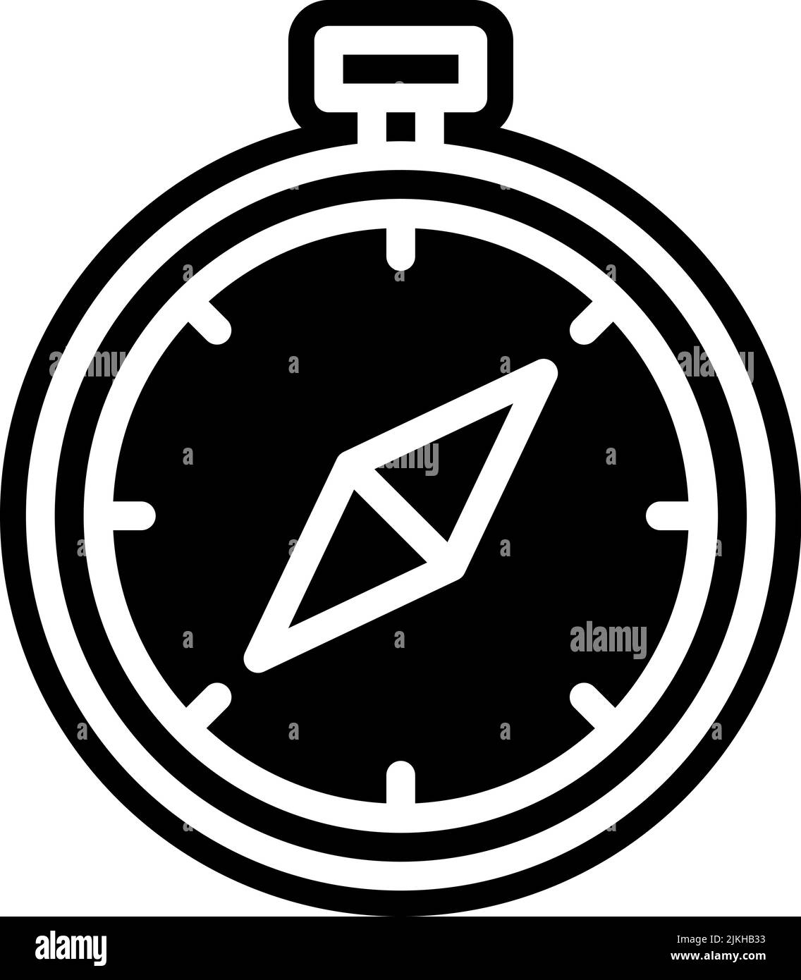 compass icon black vector illustration Stock Vector Image & Art - Alamy