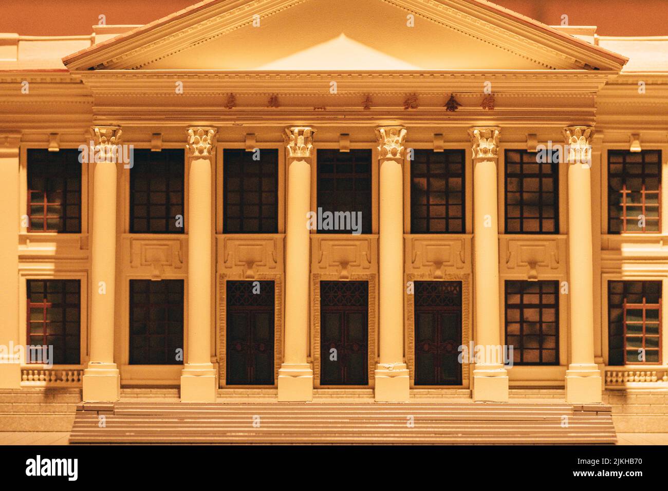 An exterior shot of the Old Parliament Building in Colombo, Sri Lanka ...
