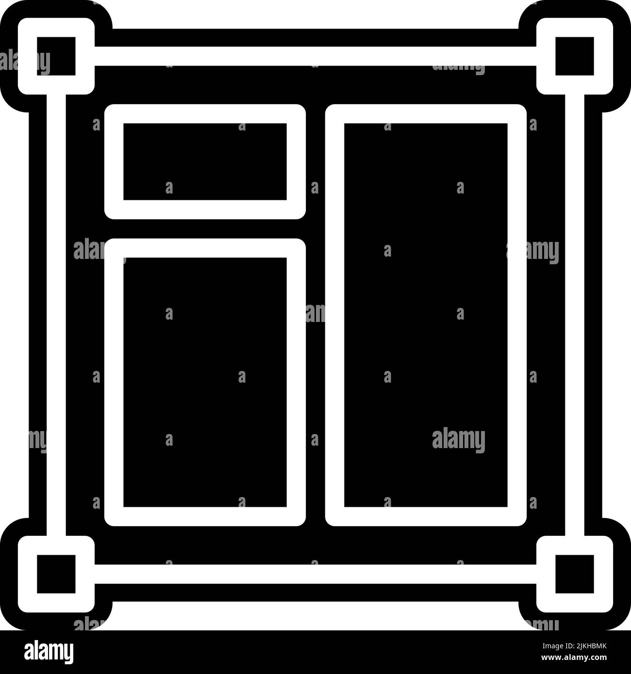 layout icon black vector illustration Stock Vector Image & Art - Alamy