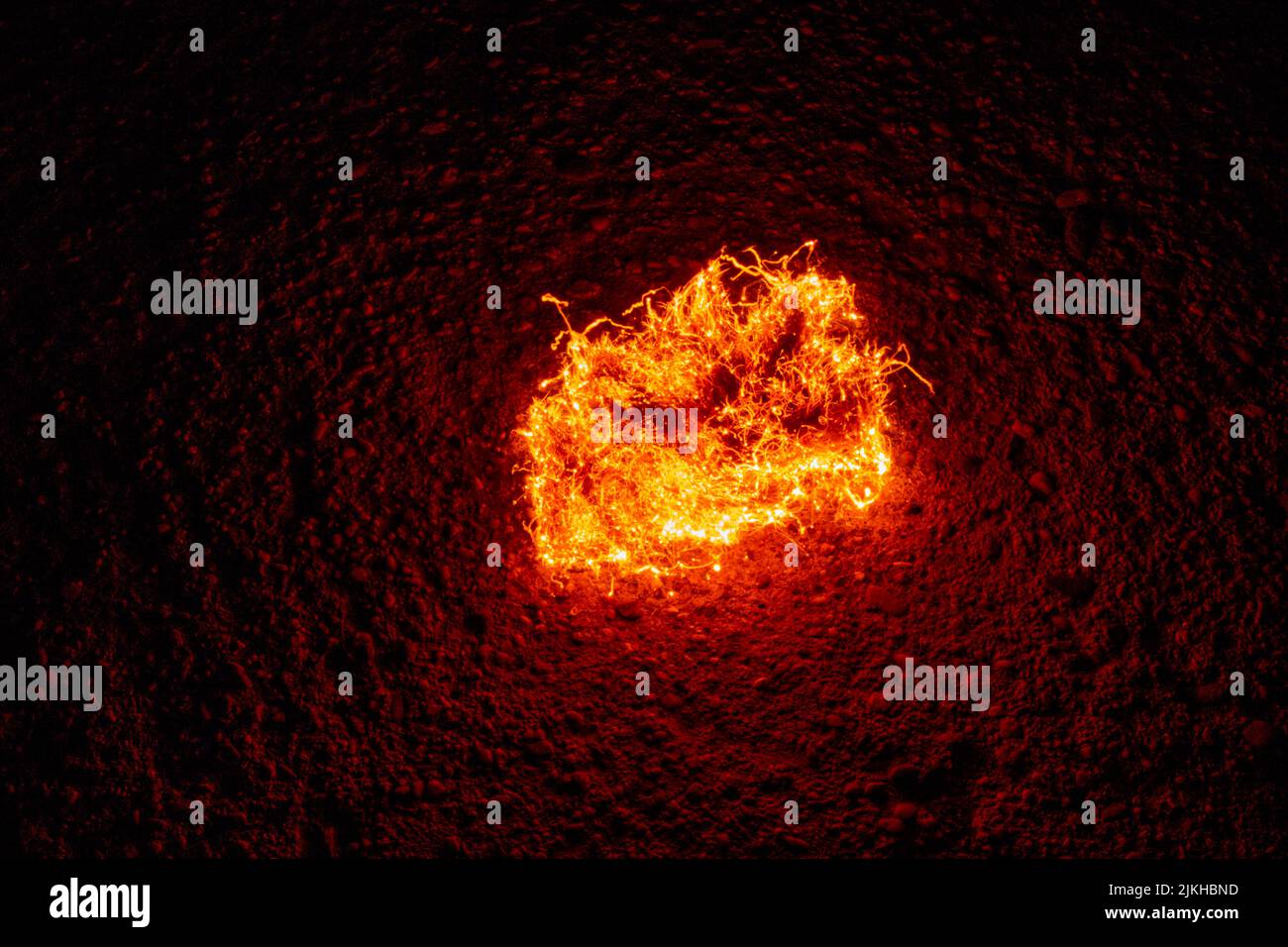 Burning asphalt hi-res stock photography and images - Alamy