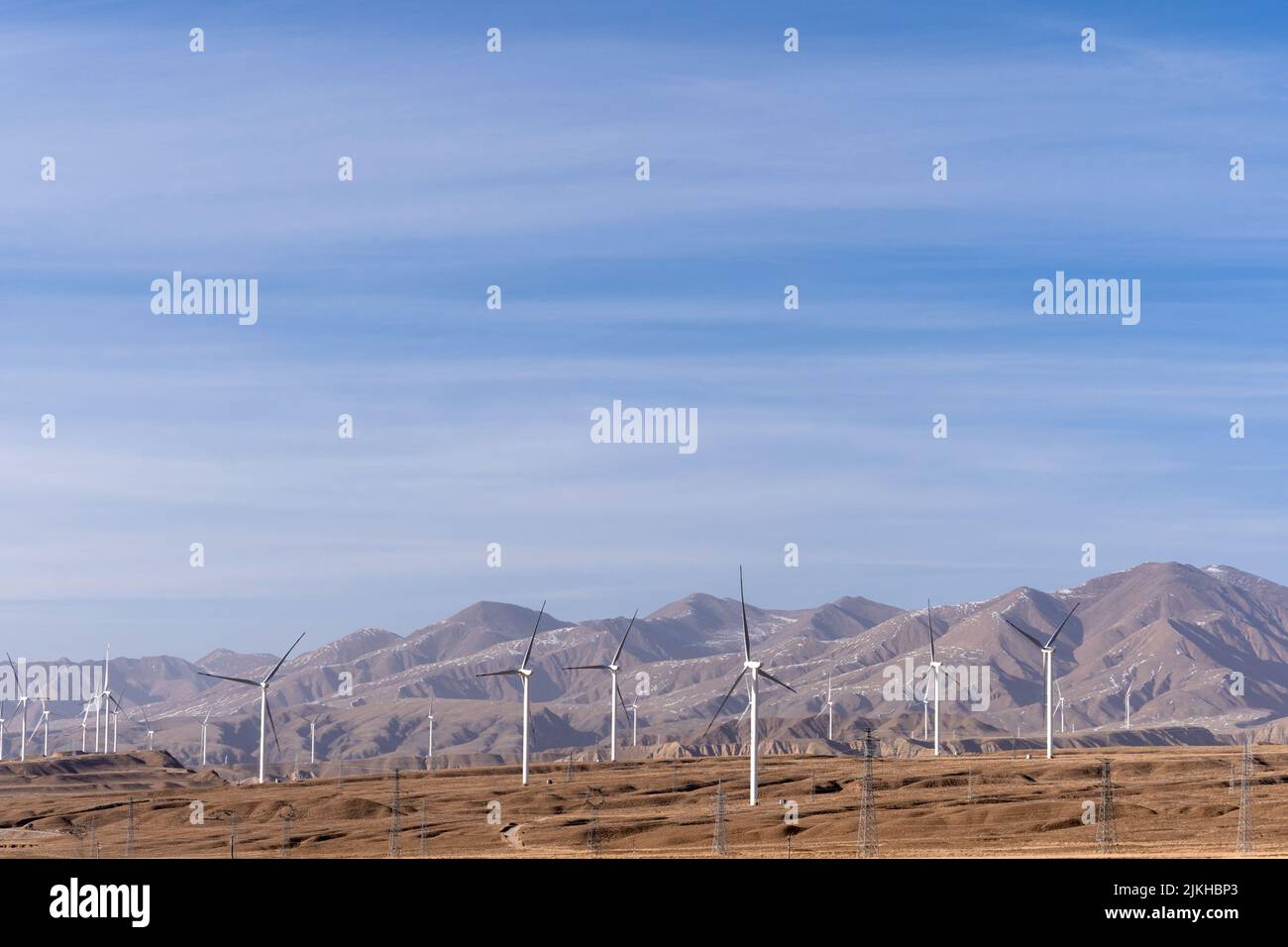 Windmill desert landscape hi-res stock photography and images - Alamy