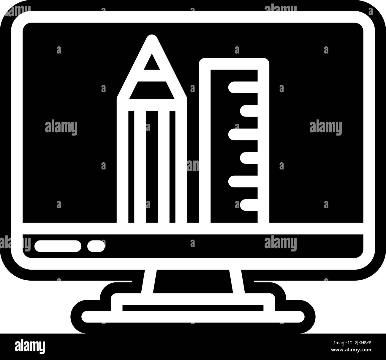 web design icon black vector illustration Stock Vector Image & Art - Alamy
