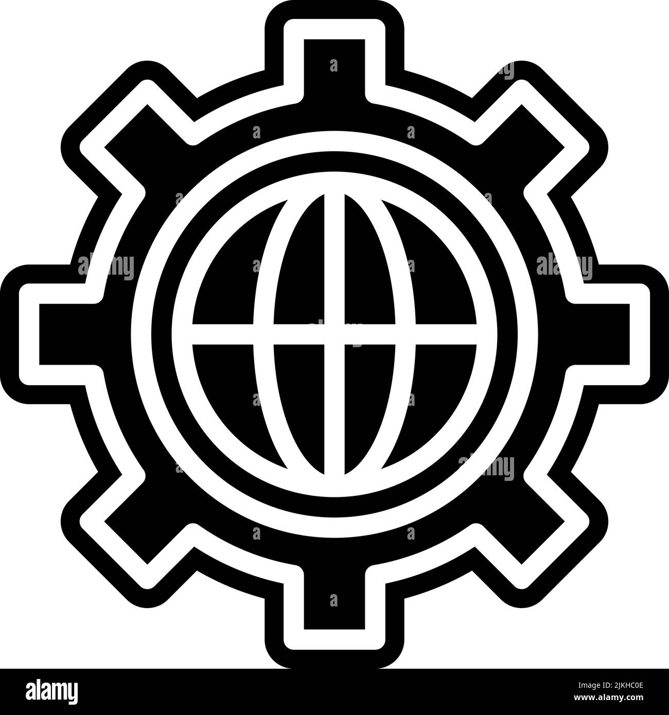 web development icon black vector illustration Stock Vector Image & Art ...