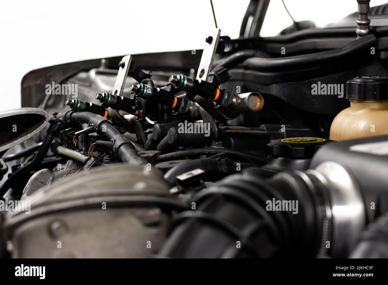 The Mini Cooper R53 engine Stock Photo - Alamy