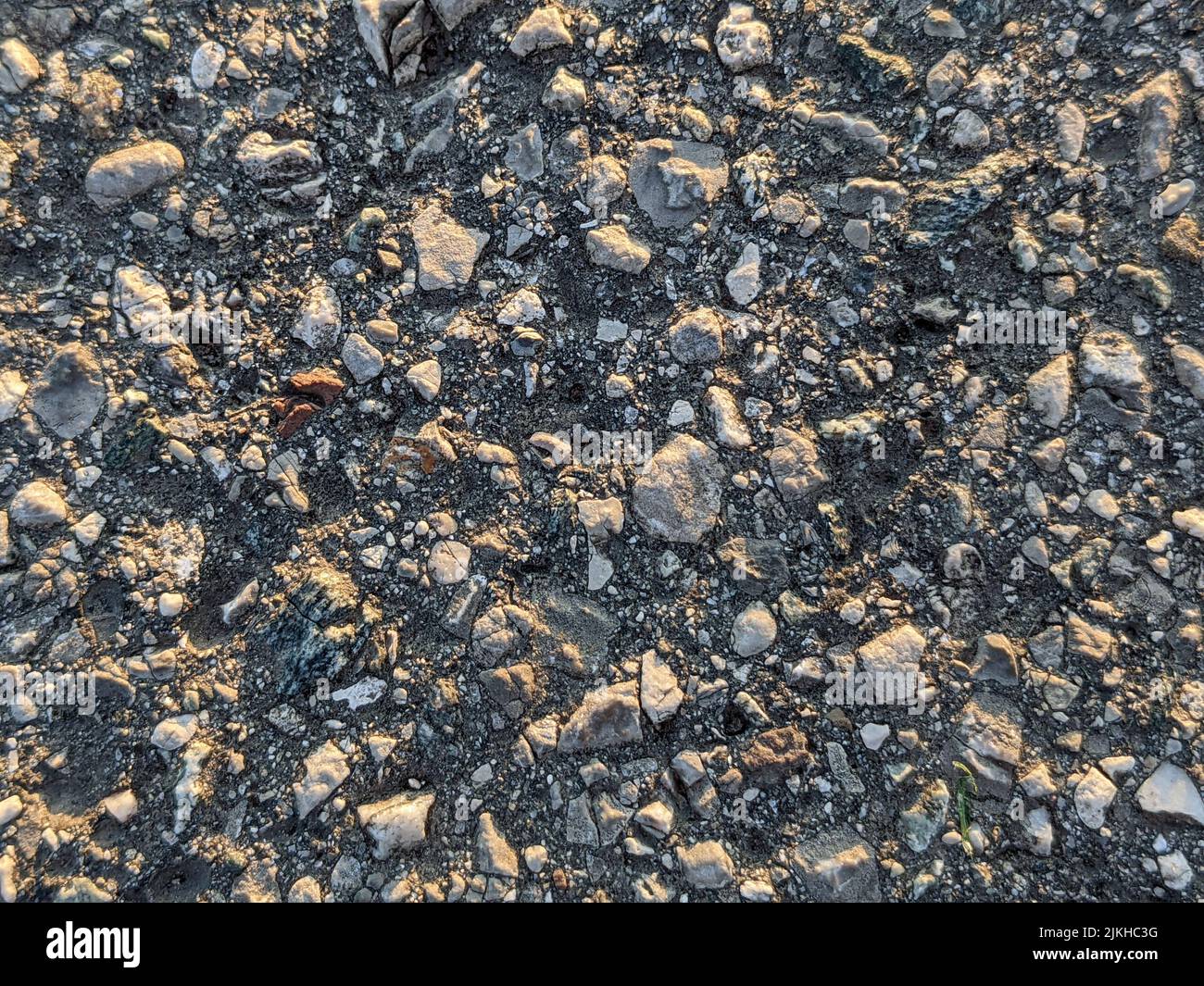 The gravel road surface. Gray textured background Stock Photo - Alamy