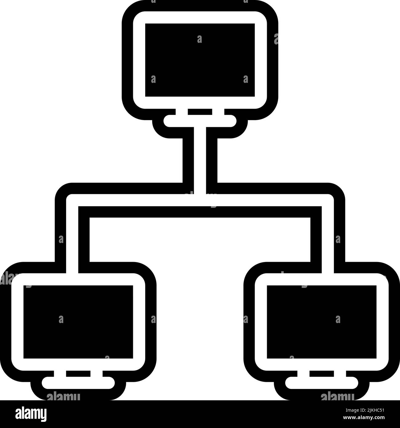 monitor icon black vector illustration Stock Vector Image & Art - Alamy