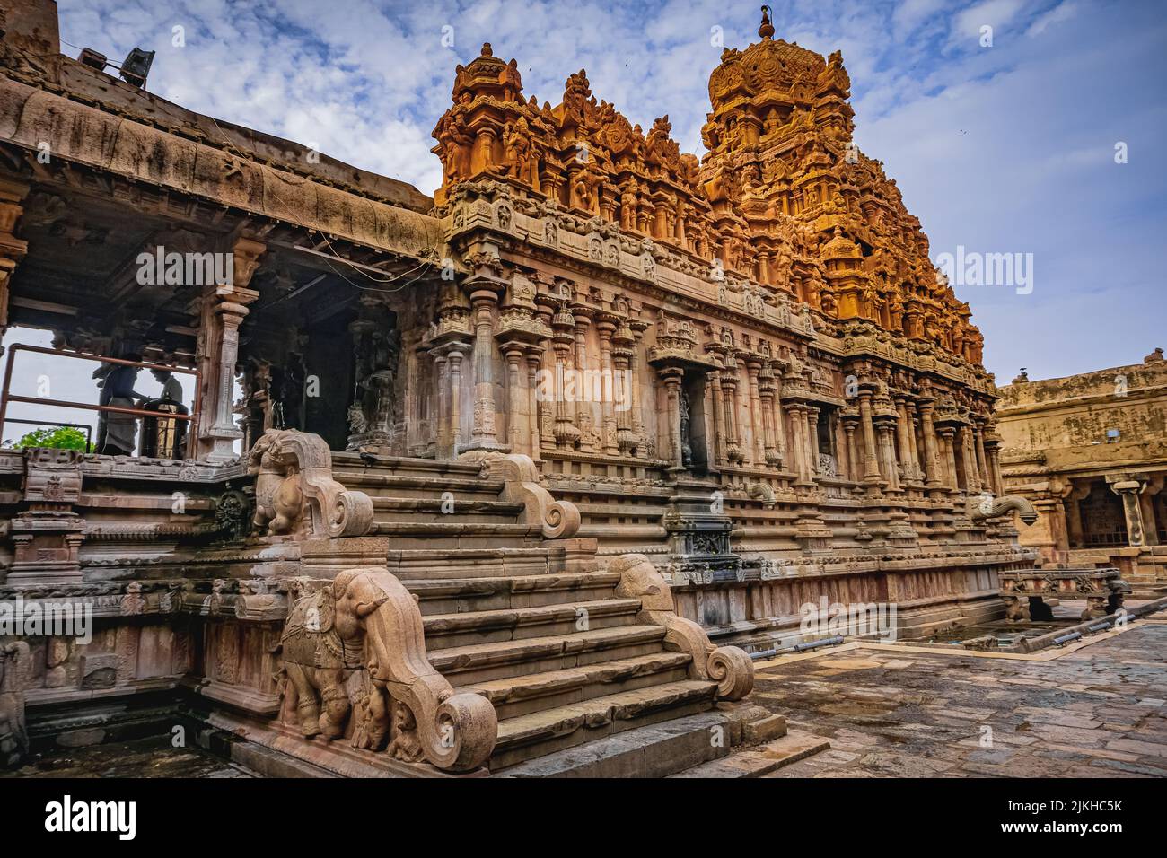 Tanjore Big Temple or Brihadeshwara Temple was built by King Raja Raja Cholan in Thanjavur ...
