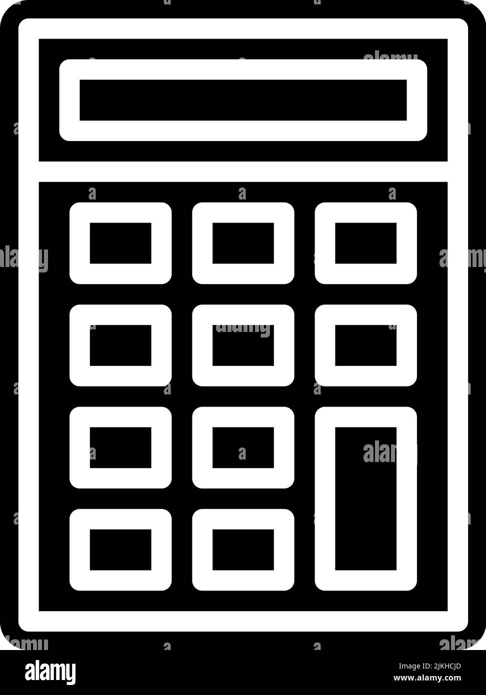 calculator icon black vector illustration Stock Vector Image & Art - Alamy