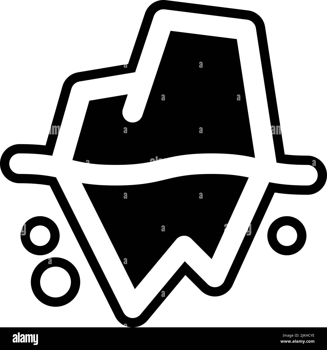 iceberg icon black vector illustration Stock Vector Image & Art - Alamy