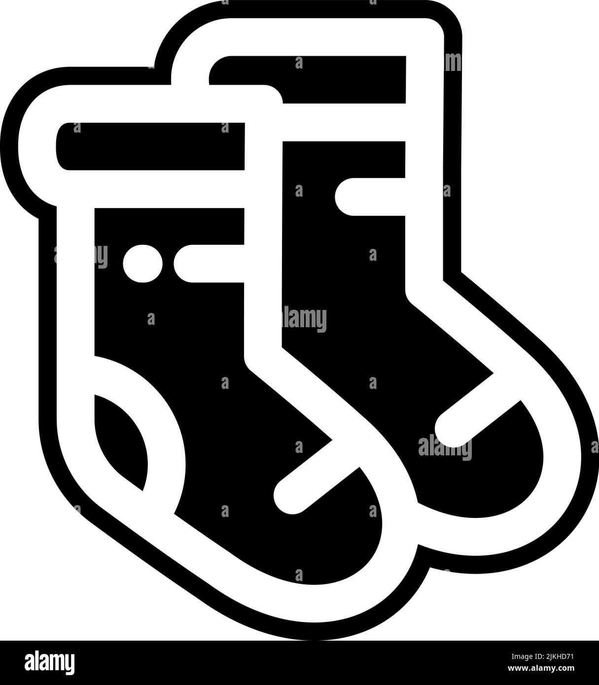 socks icon black vector illustration Stock Vector Image & Art - Alamy