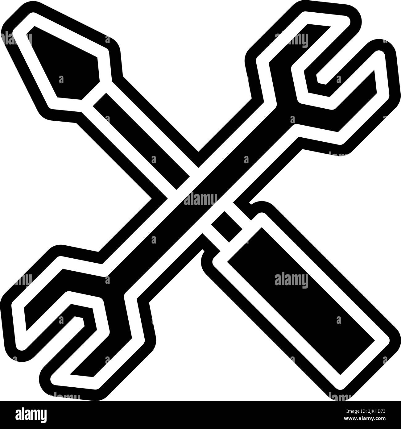 fix icon black vector illustration Stock Vector Image & Art - Alamy