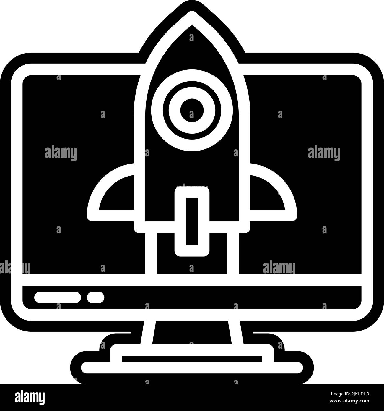 startup icon black vector illustration Stock Vector Image & Art - Alamy
