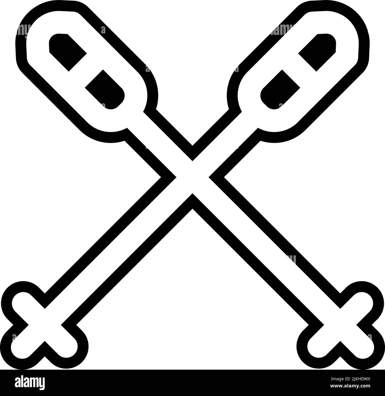 ski poles icon black vector illustration Stock Vector Image & Art - Alamy
