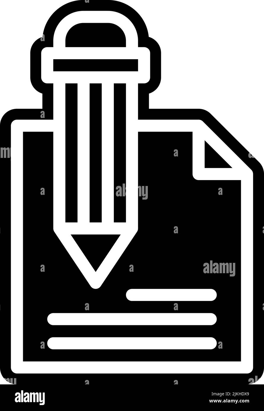 edit icon black vector illustration Stock Vector Image & Art - Alamy