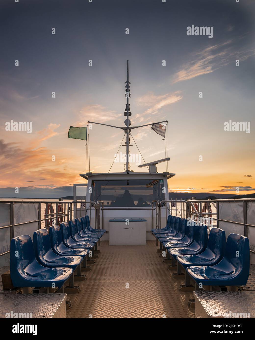 Beautiful sunset in the summer at Balaton lake, Hungary Stock Photo - Alamy