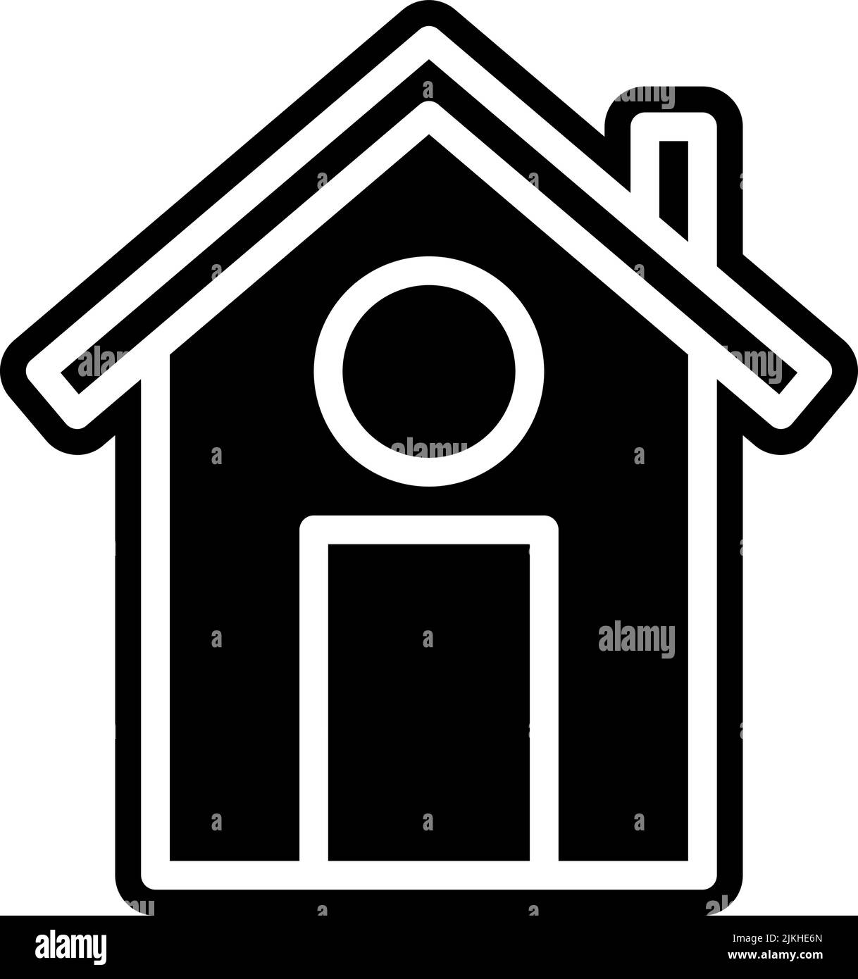 home icon black vector illustration Stock Vector Image & Art - Alamy