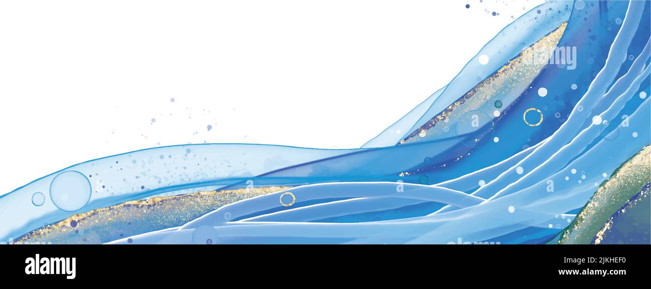 Abstract fluid art with alcohol ink technique painting, and decorated ...