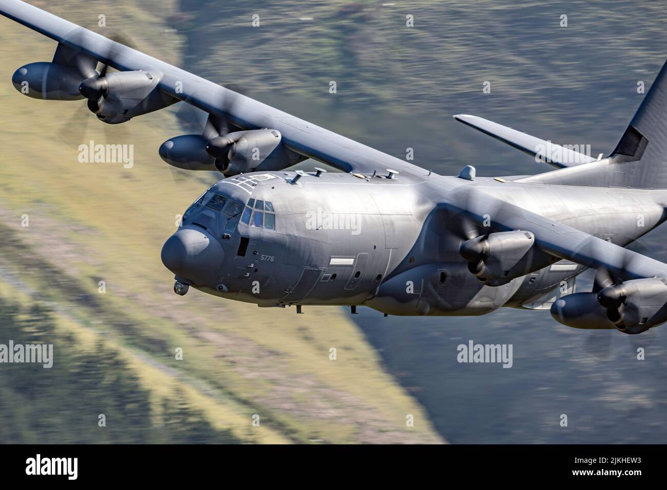 A low-flying aircraft USAF MC130J Hercules Mildenhall training in the ...