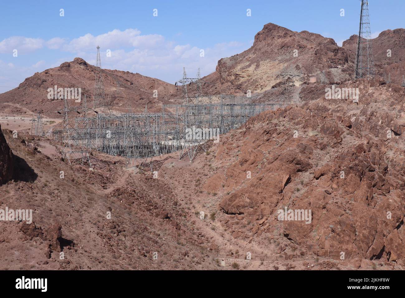 Hoover Dam is a concrete arch-gravity dam in Black Canyon of Colorado ...