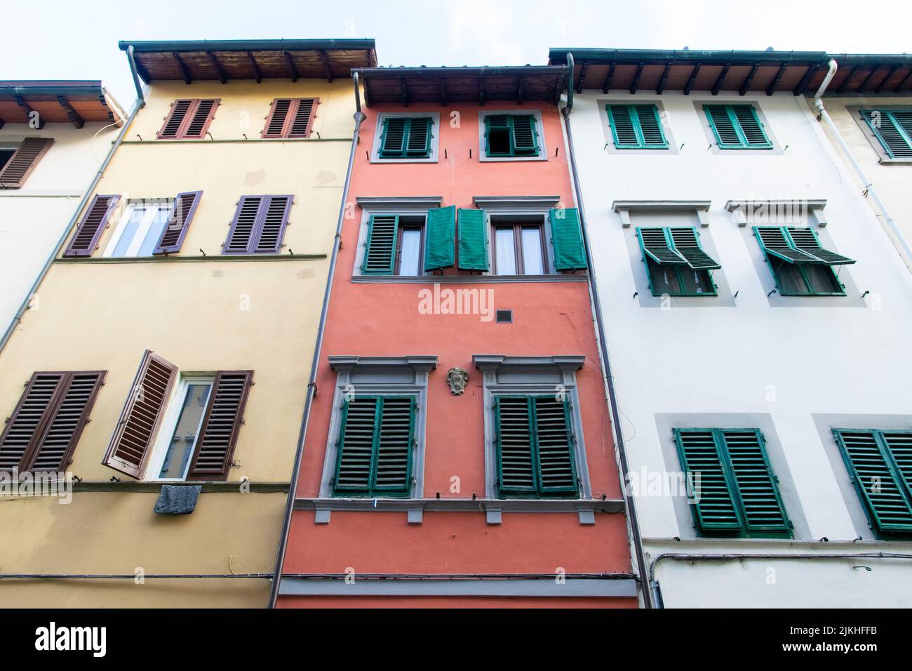 Colorful houses at Florence, Italy Stock Photo - Alamy