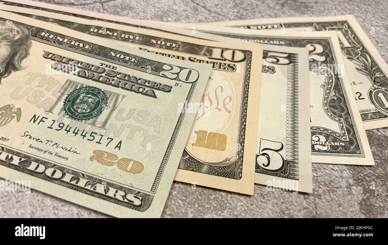Ten dollar bills hi-res stock photography and images - Alamy