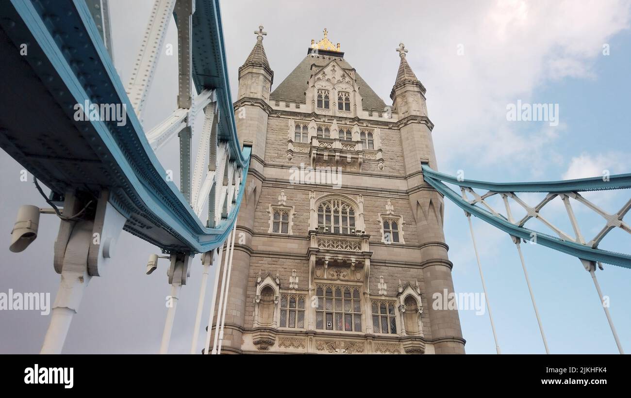 A beautiful view of the Tower Bridge, a suspension bridge in London ...
