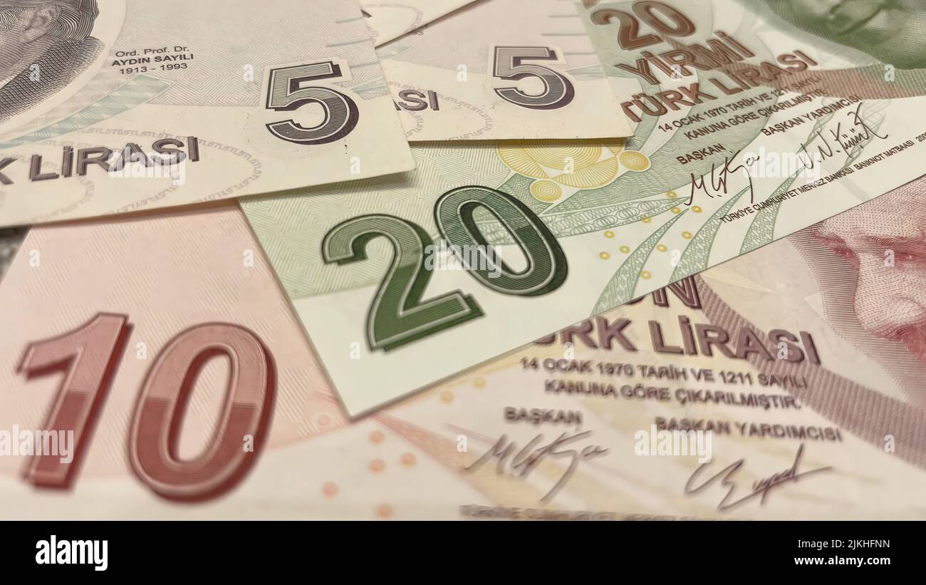 Turkish lira bills hi-res stock photography and images - Alamy