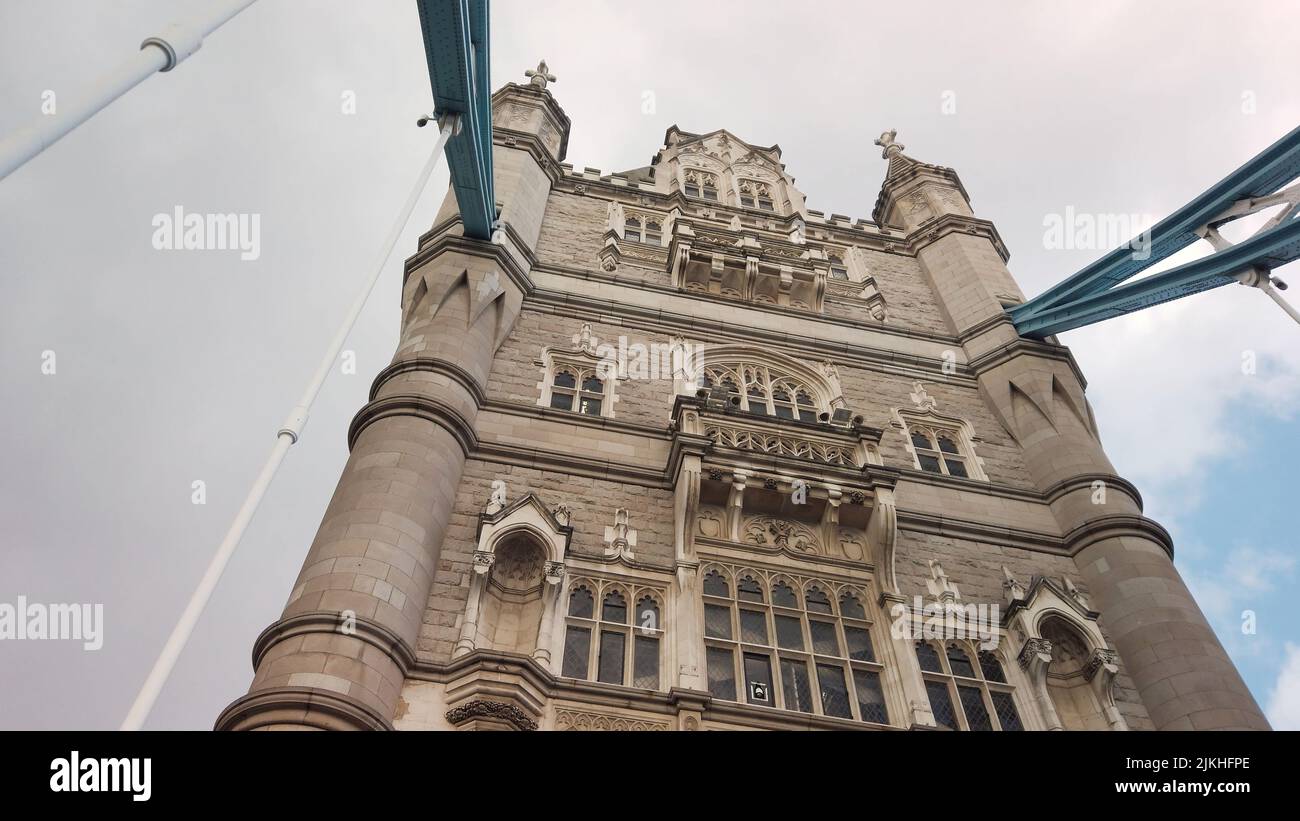 A beautiful view of the Tower Bridge, a suspension bridge in London ...