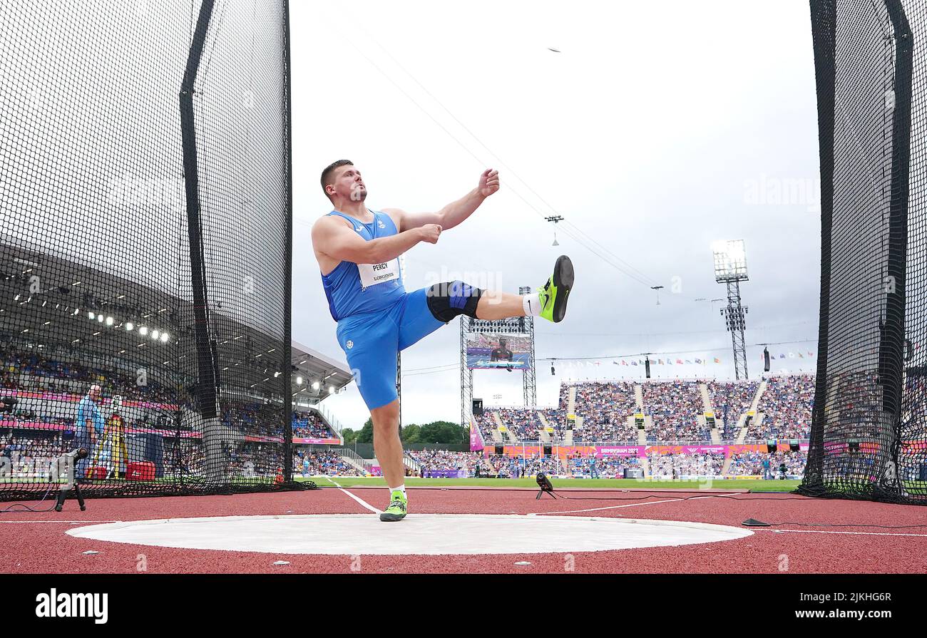 Scotland's Nicholas Percy in action during the Discus qualifying, at ...