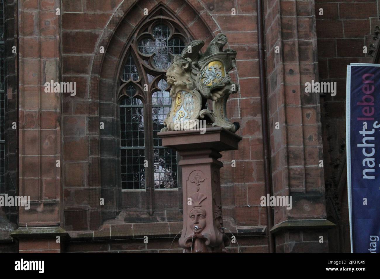 old statue in front of an Catholic Church Stock Photo - Alamy