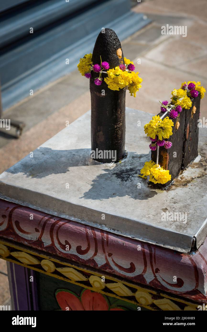 A lingam at hinduism temple in Singapore Stock Photo - Alamy