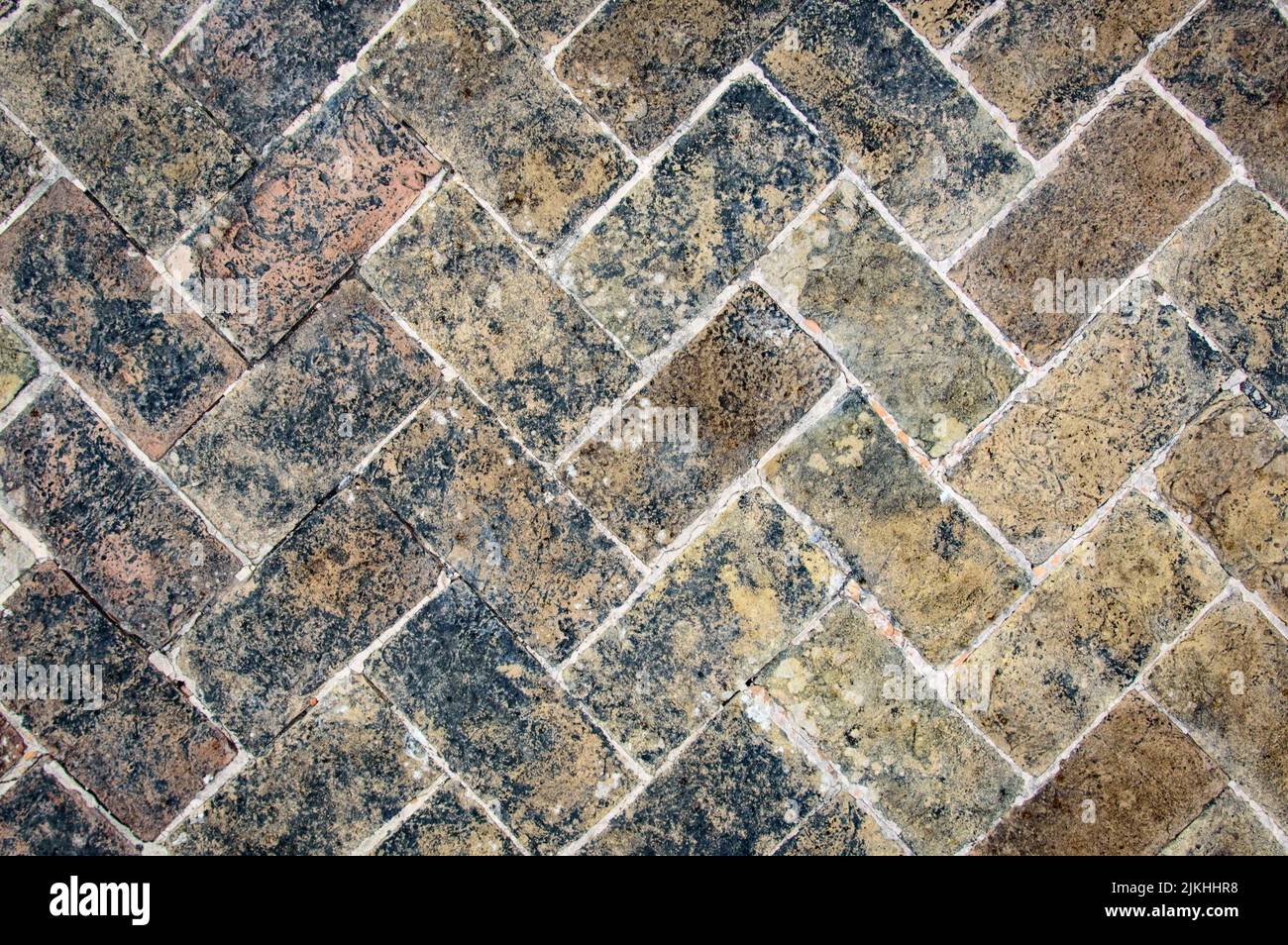 A texture of a wall of an ancient building in the countryside near Rome ...