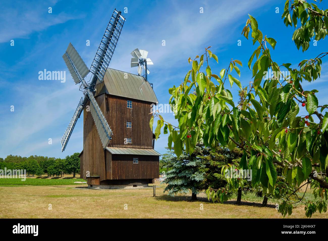 Paltrockwindmill Schönewalde, County Elbe-Elster, Brandenburg, Germany ...