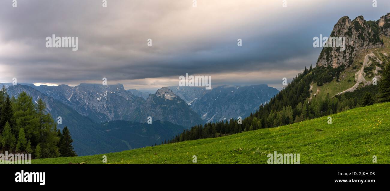 Hike in the Rofan Mountains in Tyrol Stock Photo - Alamy