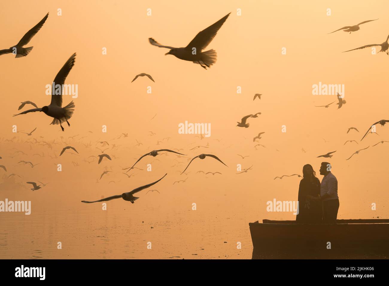 A beautiful Heaven like scene captured at Yamuna Ghat, Delhi Stock ...