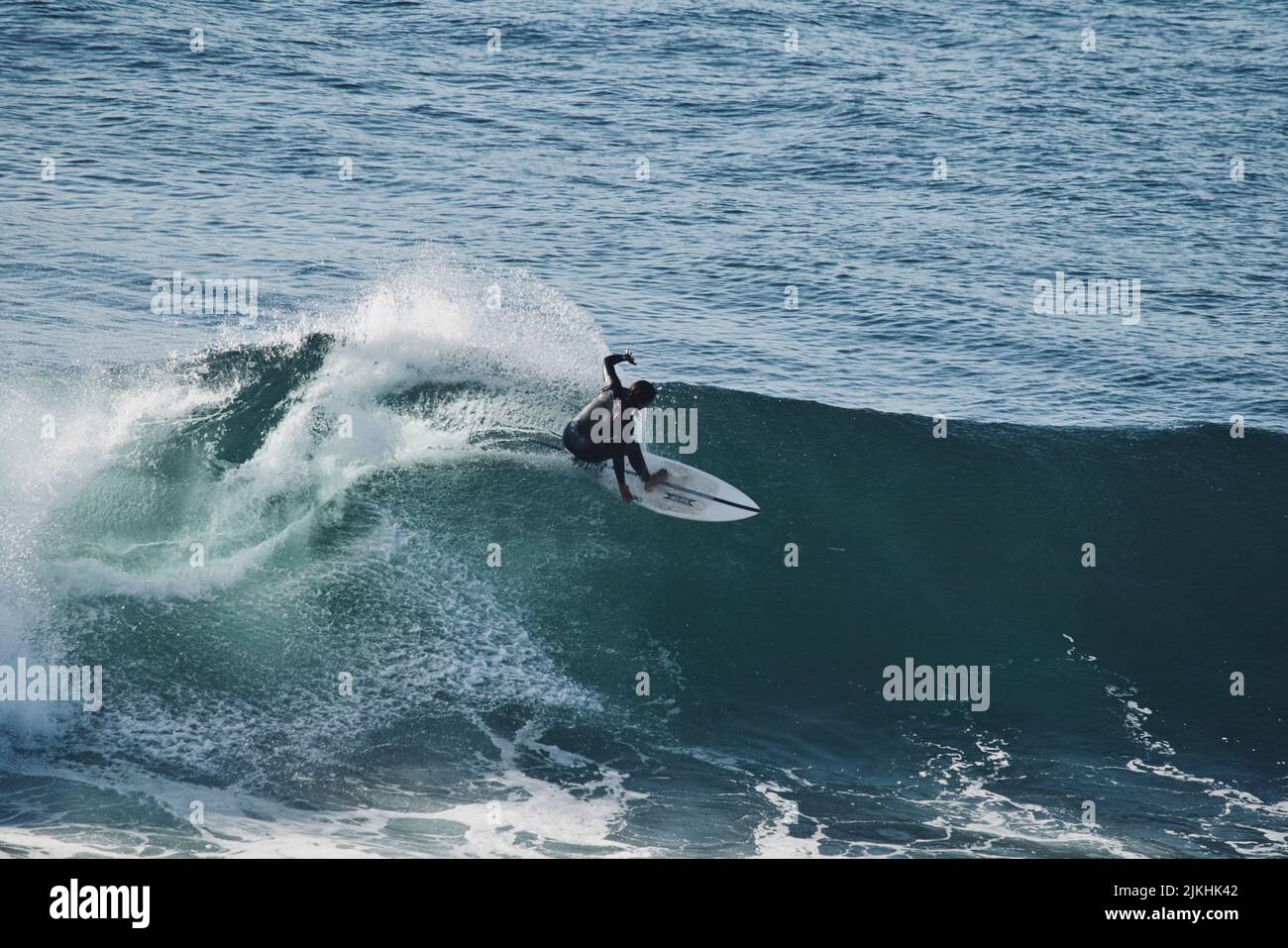 A man surfing in Pichilemu, Punta de Lobos, Chile Stock Photo - Alamy