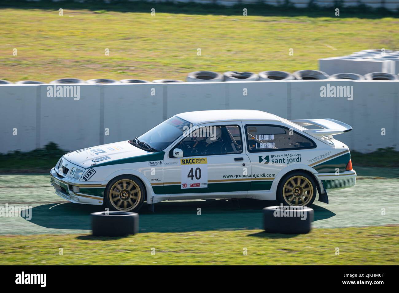 Barcelona, Spain; December 20, 2021: Ford Sierra RS Cosworth Racing car ...