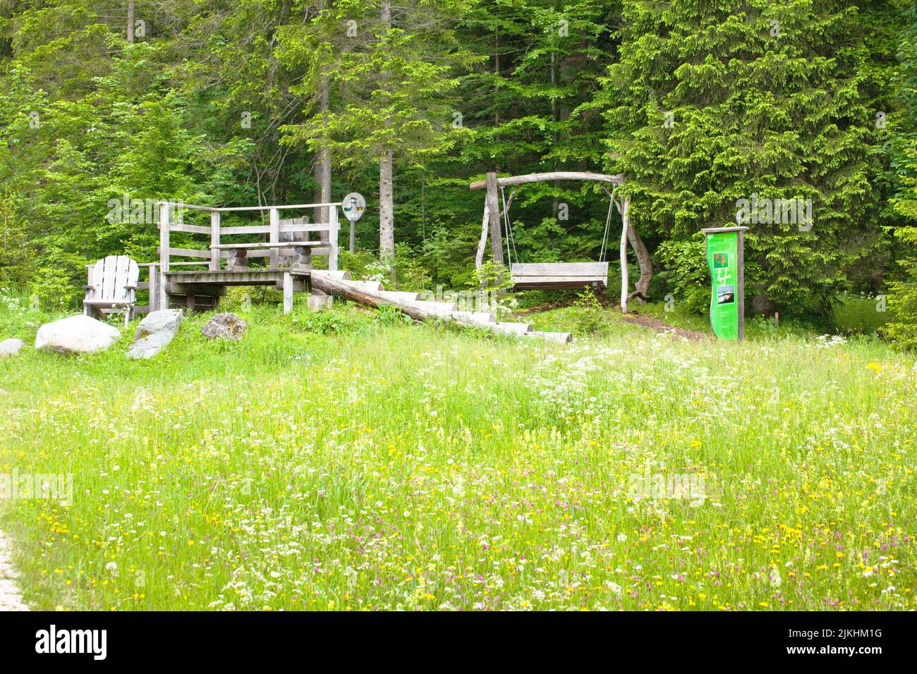 Mental Power Trail, Leutasch Valley, Seefeld, Tyrol, Austria Stock ...
