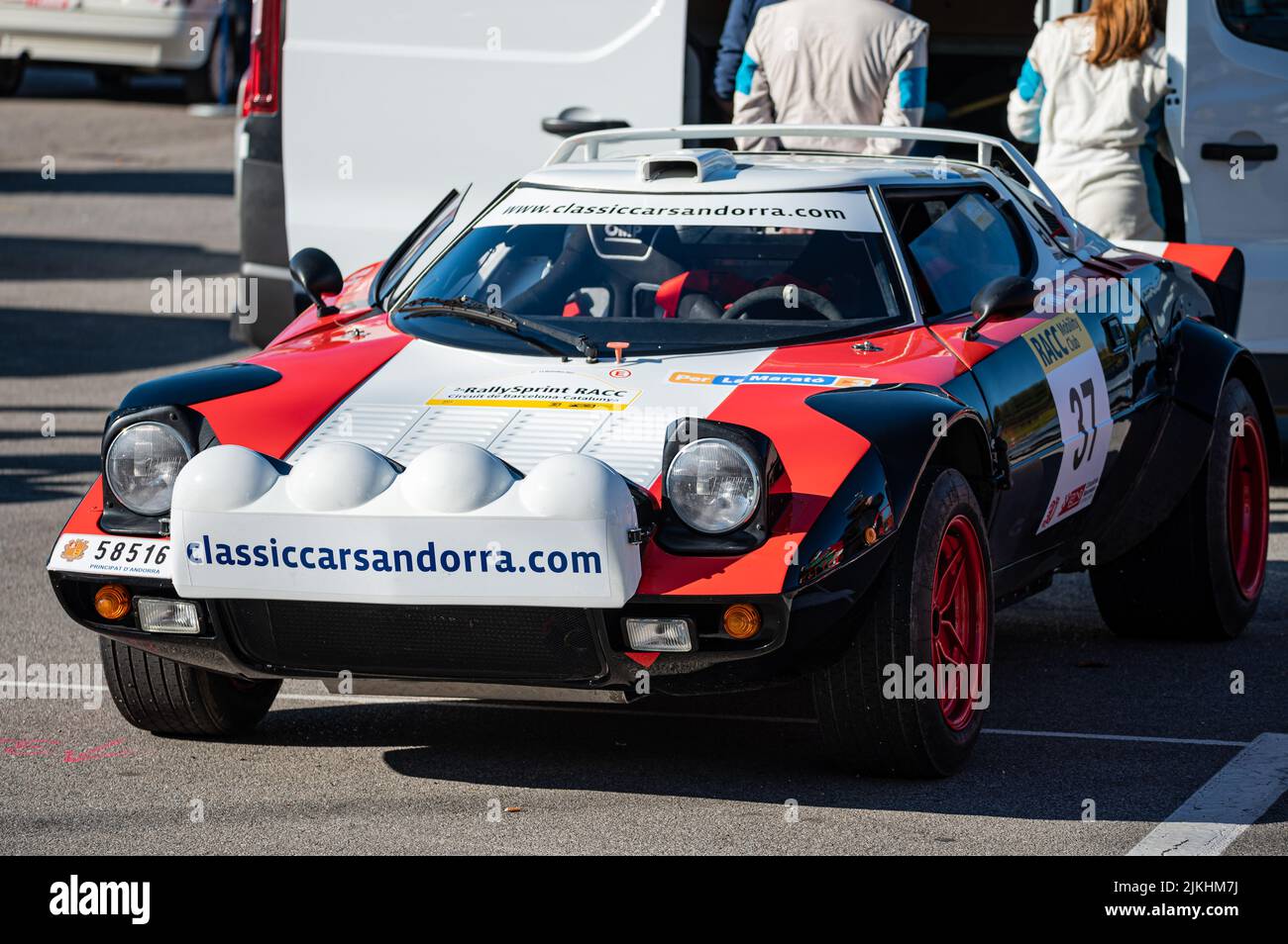 Barcelona, Spain; December 20, 2021: Lancia Stratos Racing car in the ...